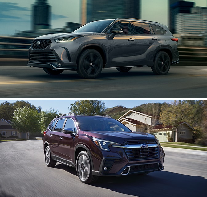 2023 Toyota Highlander Vs. Subaru Ascent: Interior, Specs, & Dimensions