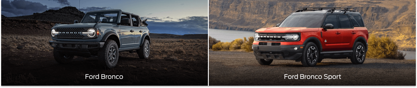 2023 Ford Bronco Vs. Bronco Sport: SUV Comparison