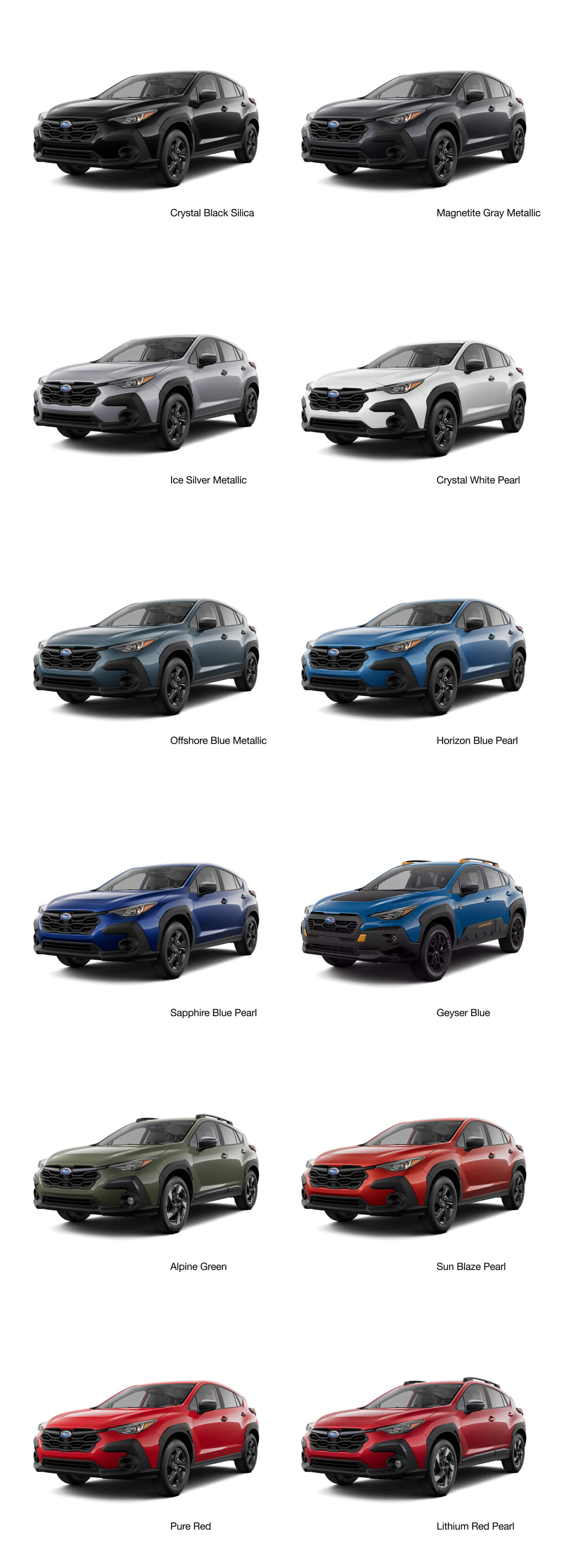 Subaru Crosstrek Colors | Interior & Exterior