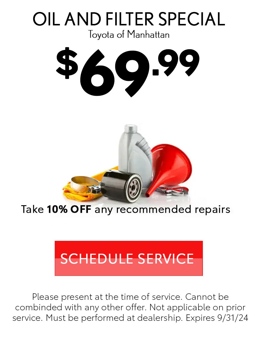 Toyota Service Specials | Toyota Of Manhattan