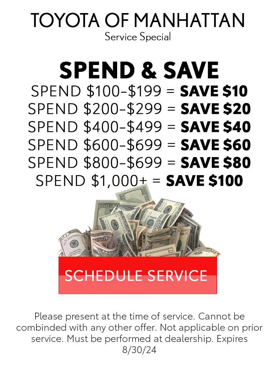Toyota Service Specials | Vehicle Maintenance & Repair Center