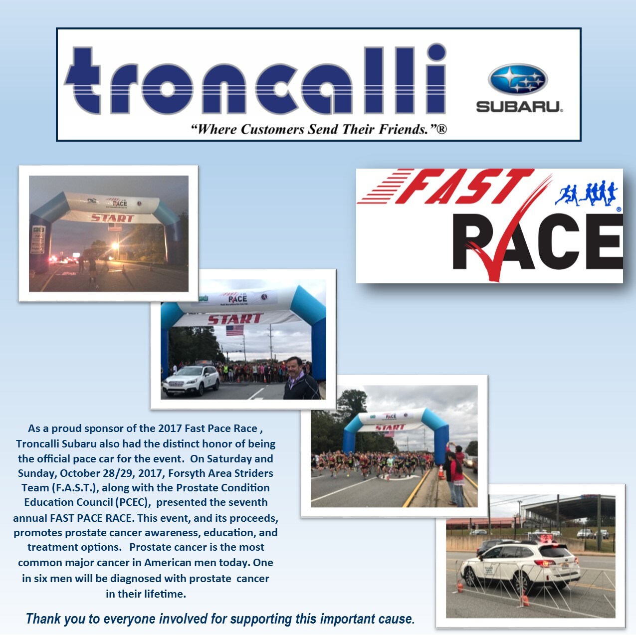 Community Involvement Near Atlanta | Troncalli Subaru in Cumming GA