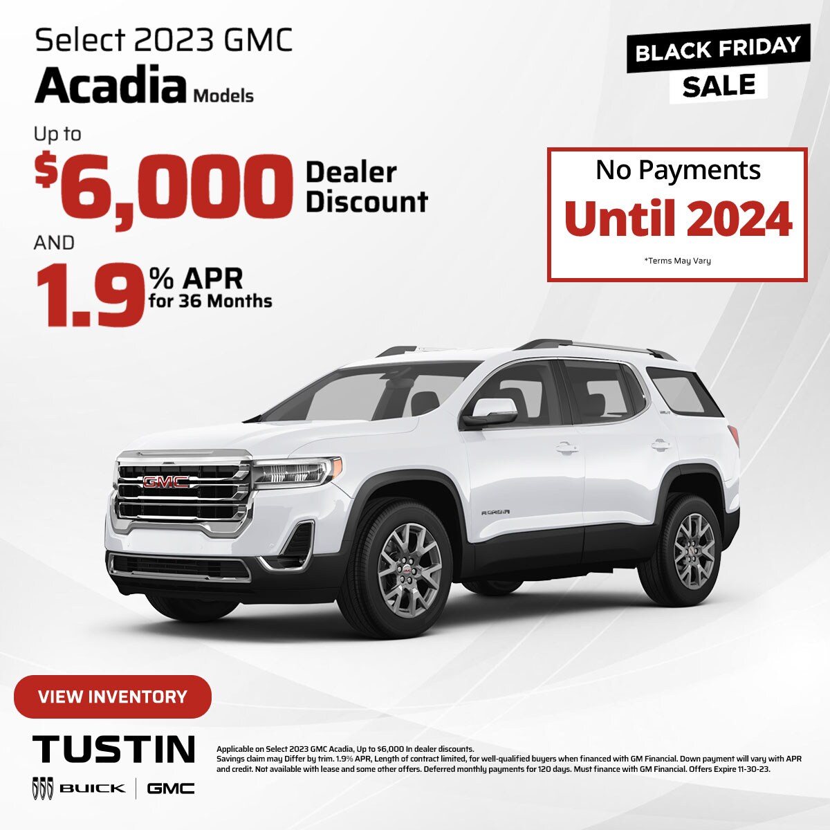 New Vehicle Specials | TUSTIN BUICK GMC