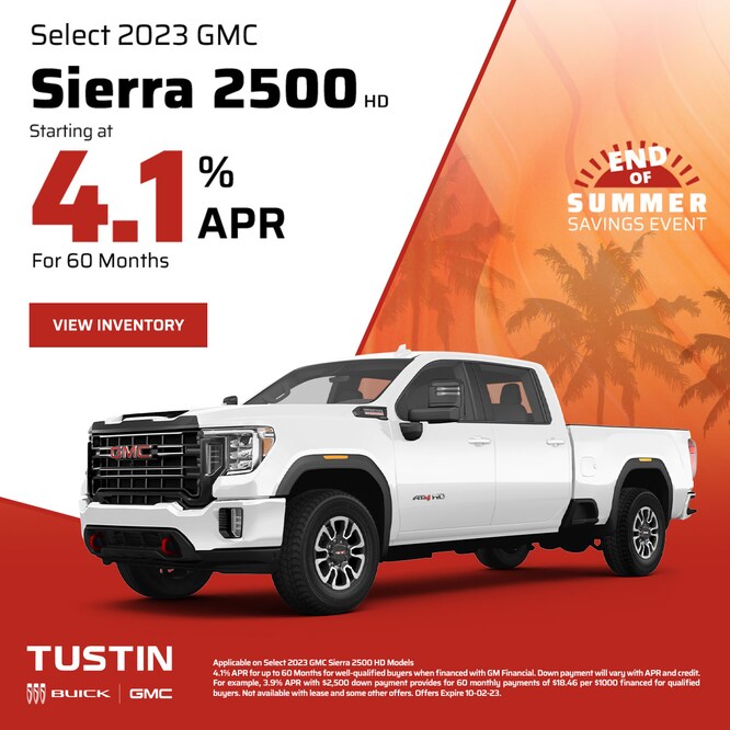 New Vehicle Specials | TUSTIN BUICK GMC