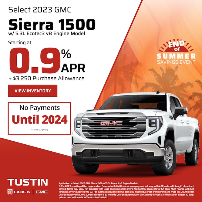 New Vehicle Specials | TUSTIN BUICK GMC