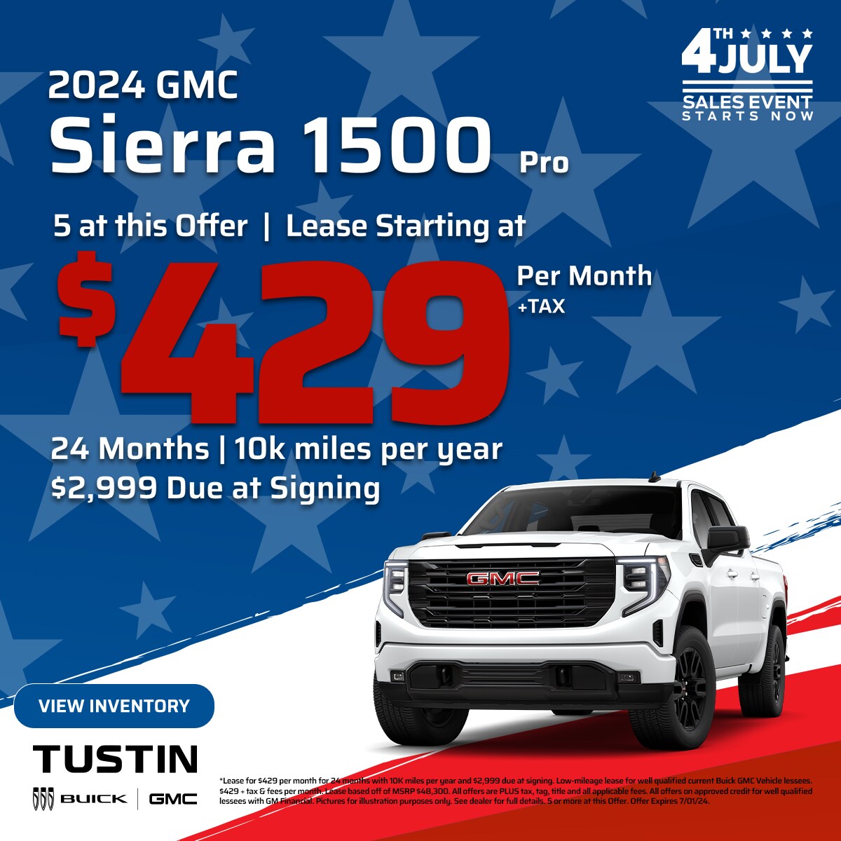 New Vehicle Specials | TUSTIN BUICK GMC