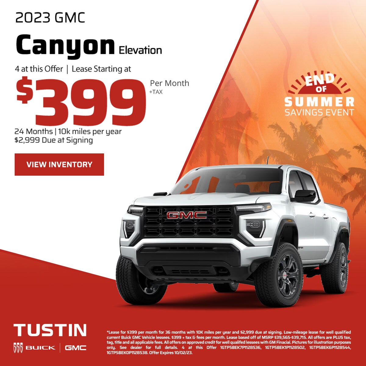 New Vehicle Specials | TUSTIN BUICK GMC