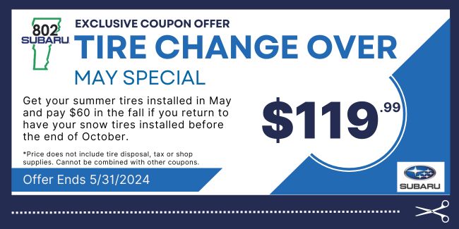 Subaru Service Coupons | 802 Subaru, Vermont