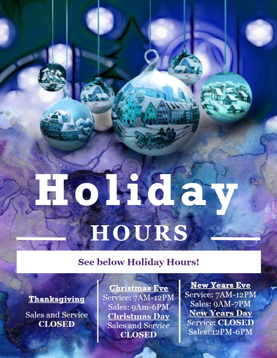 Holiday Hours | Universal Genesis
