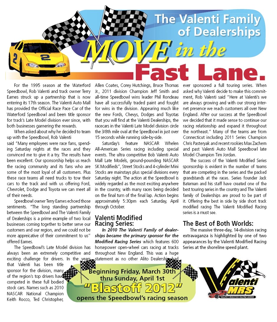 Valenti Modified Racing Series | BOB VALENTI CHEVROLET, INC.