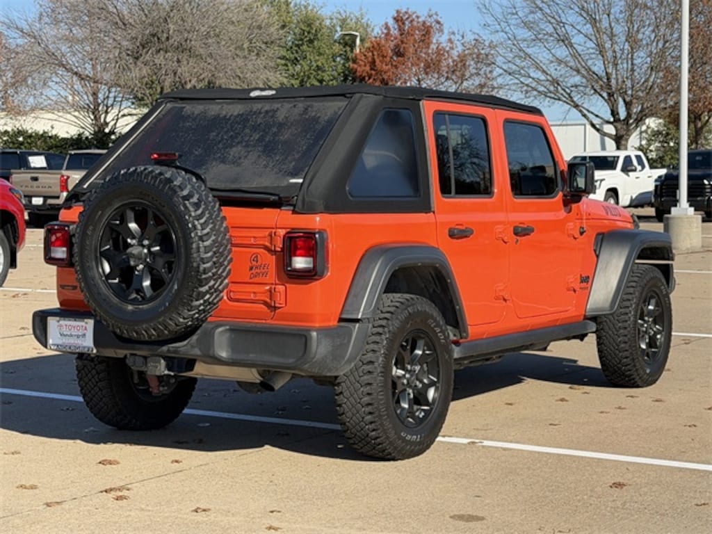 Used 2020 Jeep Wrangler Unlimited Willys For Sale in Arlington TX ...