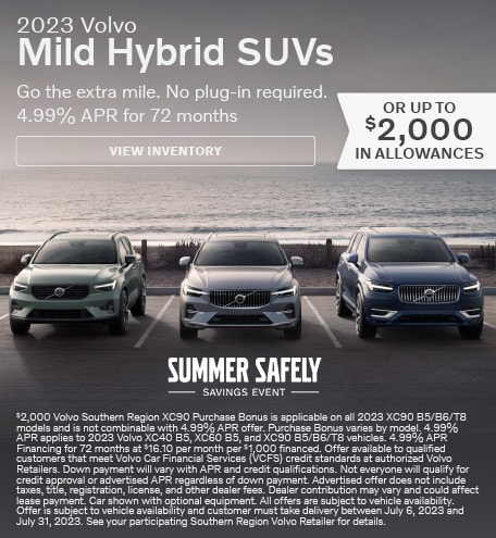 New Volvo Specials | Volvo Cars New Bern | Jacksonville