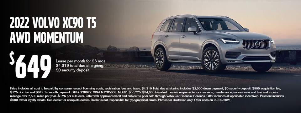 New Vehicle Specials | Volvo Cars Manhattan