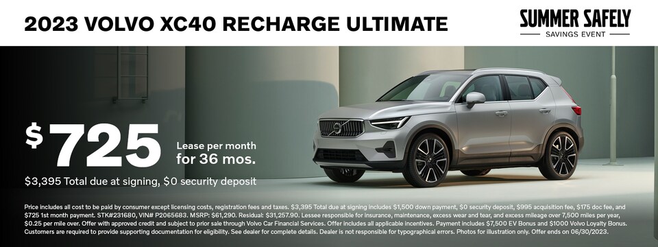 New Vehicle Specials | Volvo Cars Manhattan