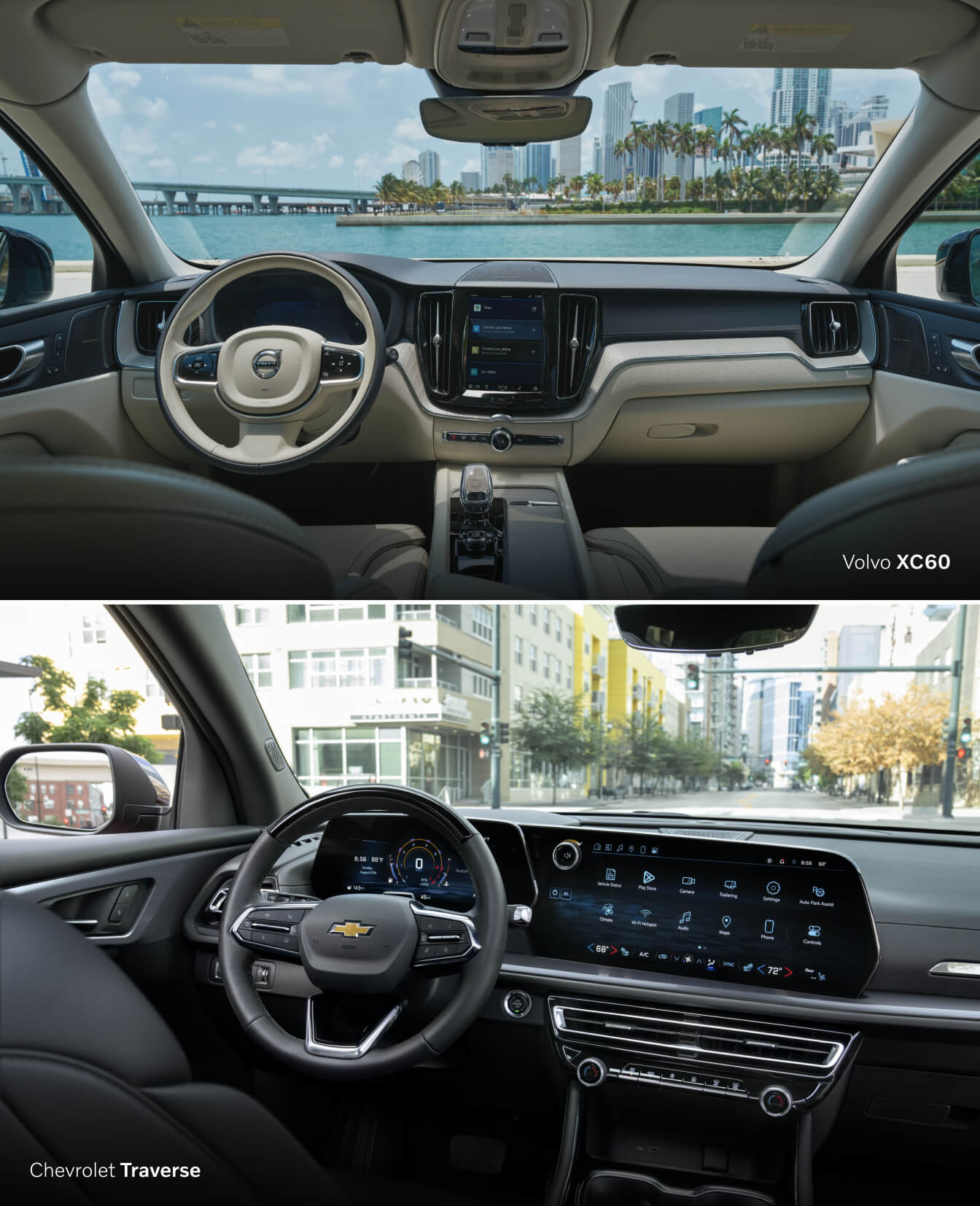Volvo XC60 Vs. Chevrolet Traverse: Specs, Size & Safety