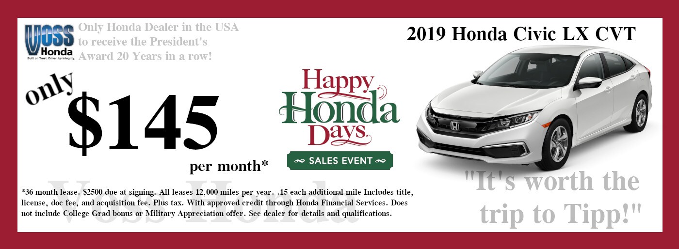 Voss Honda: Honda Dealer in Tipp City, OH | Near Dayton, Fairborn & Beavercreek