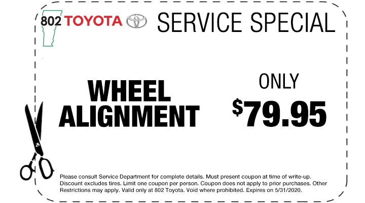 Toyota Service and Parts Coupons | 802 Toyota