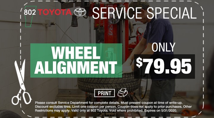 Toyota Service and Parts Coupons | 802 Toyota