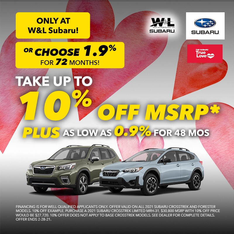 Subaru Lease Deals Northumberland PA | New Subaru Specials