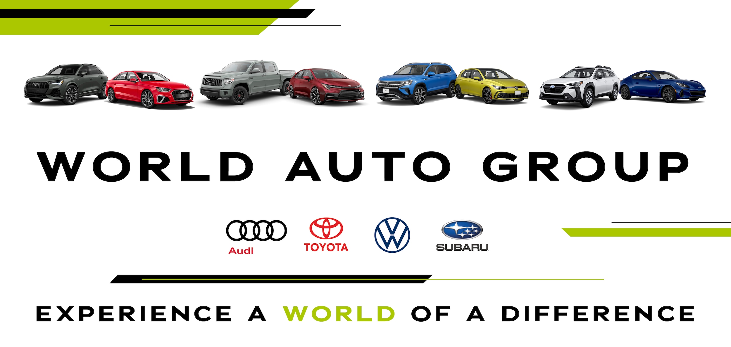 World Auto Group | New Volkswagen, Toyota, Subaru, Audi Dealership in ...