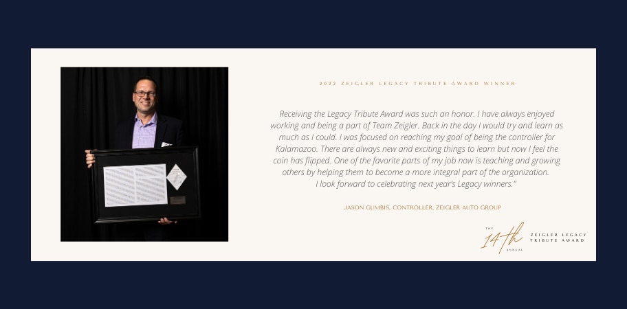 Jason Gumbis and Mike Connolly Honored with 14th Annual Zeigler Legacy ...