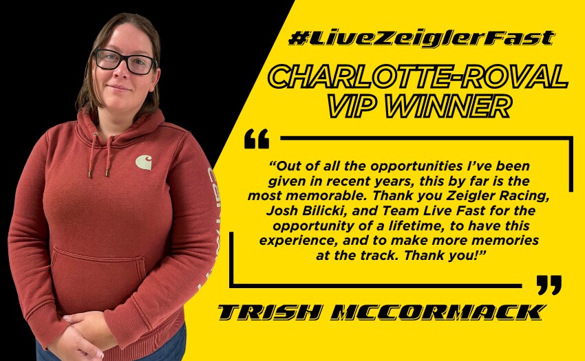 Zeigler Racing Announces its Charlotte-Roval #LiveZeiglerFast Contest ...