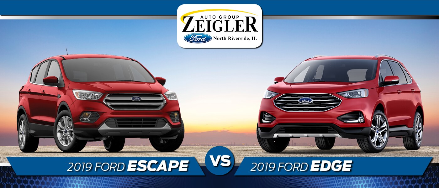 2019 Ford Escape Vs Edge Suv Comparison